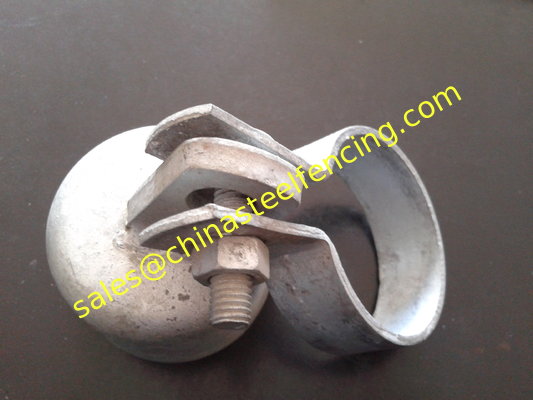 Pressed Steel Rail End for Chain Link Fencing