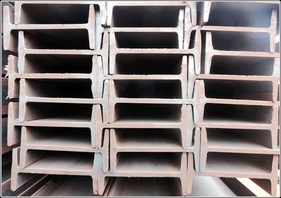 Hot Rolled JIS G3101 SS400 Steel I Beams with Black / Galvanizing Surface