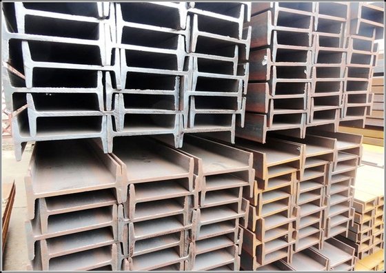 Hot Rolled JIS G3101 SS400 Steel I Beams with Black / Galvanizing Surface