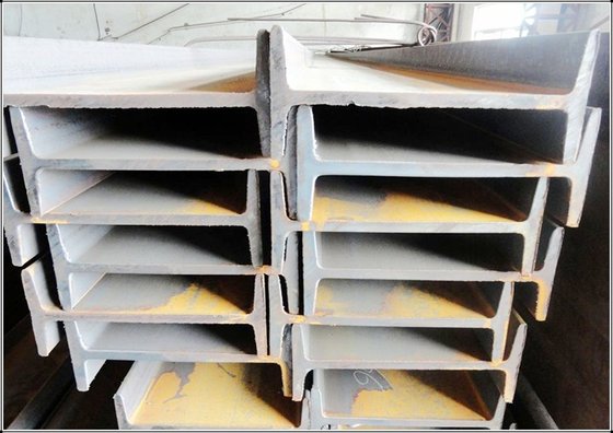 Hot Rolled JIS G3101 SS400 Steel I Beams with Black / Galvanizing Surface