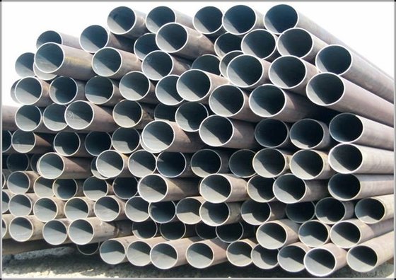 Hollow Section  Structural Round Steel Tube for Cutting / Bending / Drilling Hole Available