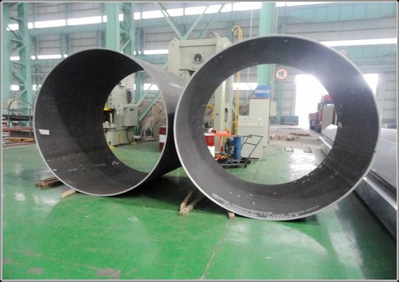 GB Q235B Q345B MS Steel Round Tubing , Drilling Hole Available Steel Round Pipe