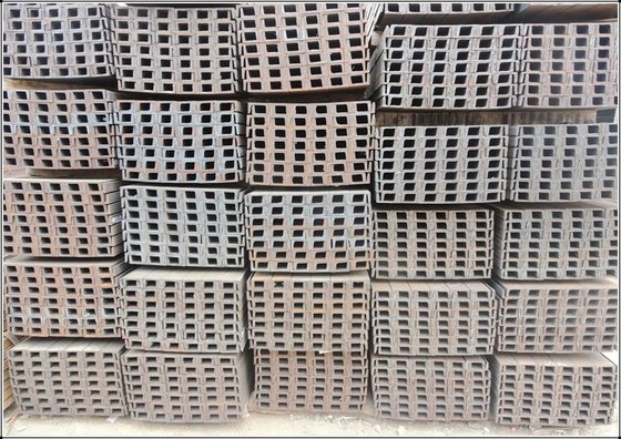 Prefabricated Steel U Shaped Steel Channel , Building Frames U Channel Steel