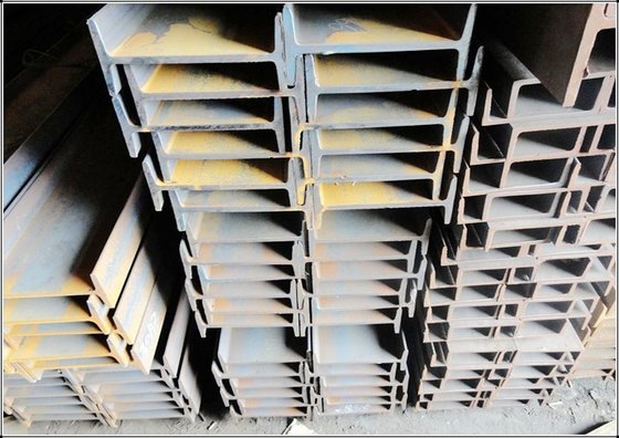 SS400 Q235 Q345 Metal Structural Steel I Beams with Standard  / Customised Size
