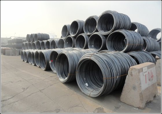 Phosphatizing 13 mm Steel Rod , High Strength ASTM JIS Steel Wire Products