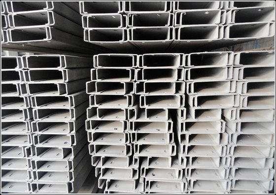 Customized Cutting Mild Steel C Channel for Drilling Hole Processing