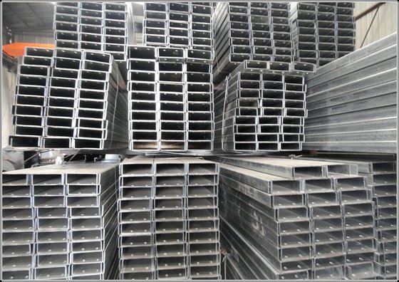 Building Steel Structure C Section Metal with Hot Rolled Craft Galvanized Surface