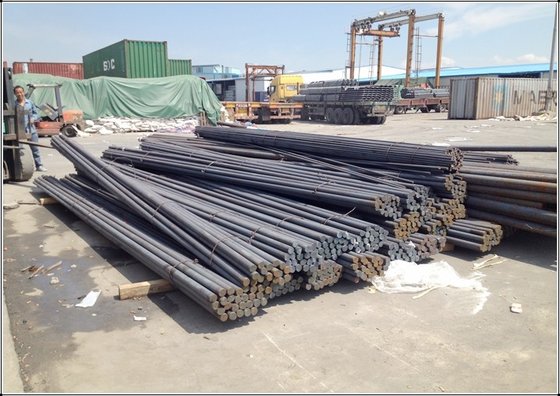 Die Steel Round Bar Stock ,  Smoothly Surface 8 mm Dia JIS SS400 Carbon Steel Rod