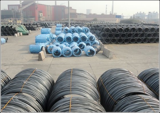 Phosphatizing 13 mm Steel Rod , High Strength ASTM JIS Steel Wire Products