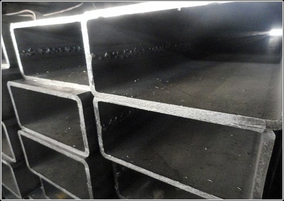 JIS ss400 Steel Hollow Galvanized Square Tubing for Cutting / Bending / Drilling hole