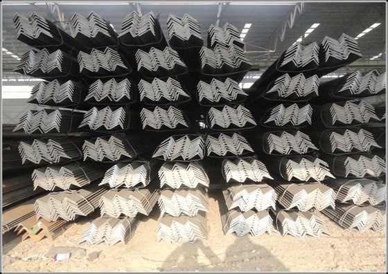 Structural Beam Galvanized Steel Angle , Cutting / Bending / Drilling Hole L Angle Steel