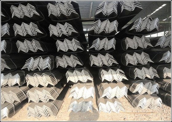 Structural Beam Galvanized Steel Angle , Cutting / Bending / Drilling Hole L Angle Steel
