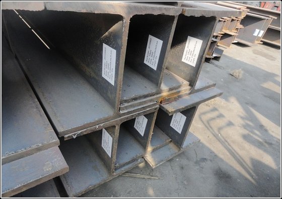 Building Galvanized Steel H Beams , Cutting Drilling Processing Black H Channel Steel
