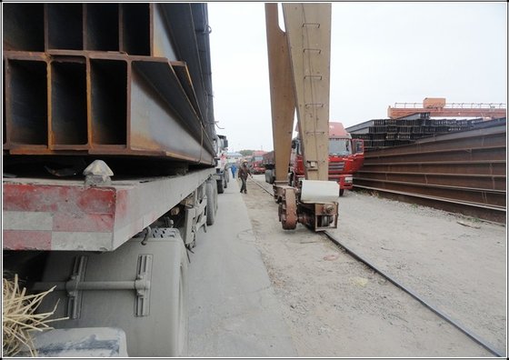 Metal Structural SS400 Low Carbon Steel H Beams for Cutting  / Drilling Processing