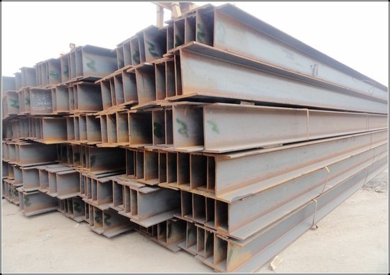 Hot Rolled Steel H Channel , ASTM S235JR MS Structural Carbon H Steel Beams