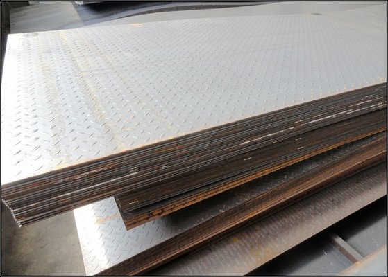 Hot Rolled Anti Slip SS400 Carbon Checkered Steel Plate with 1.8mm - 12mm Thickness