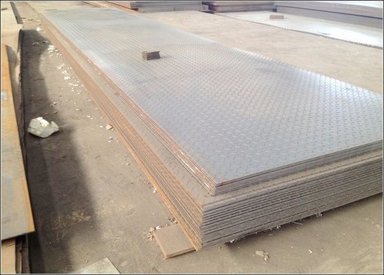 4 * 8' SS400 Metal Checkered Steel Plate with Hot Dipped Galvanized Craft