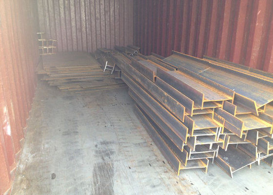 JIS SS400 MS Steel H  Beam for bridge Building Structure / Machinery Bracket