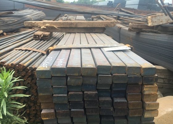 Black / Galvanized Mild Steel Flat Bar with Square Edge with material JIS SS400 SS490