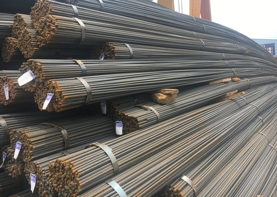 Deformed Hot Rolled Billet Steel Bars SS 440 for Boncrete Reinforcement 6 - 9m Length