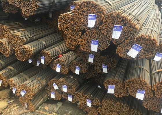 Cutting / Bending / Drilling Hole Processing Deformed Steel Bars for Structural Beam , ASTM A706 Grade 60