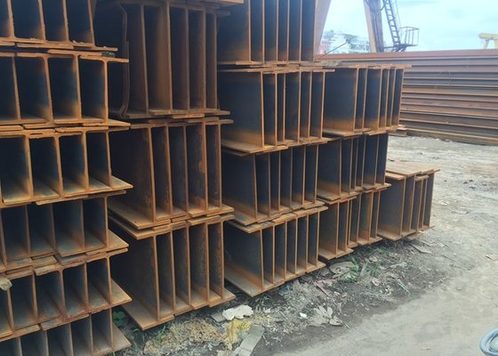 Large Stock SS400 MS Steel H Beams / H Channel Iron Beam For Machinery Bracket