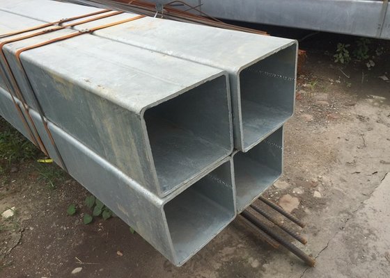 Structural SS400 Welded Square Steel Tubing With Hot Rolled / High Frequency
