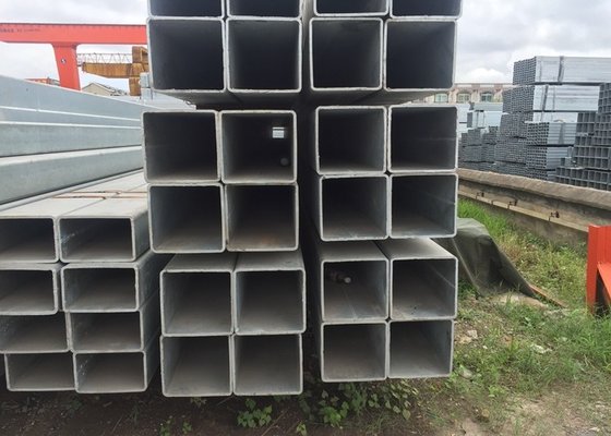 S355JR Rectangular Steel Tubing With Welded Steel Hollow Section SGS / BV / ISO