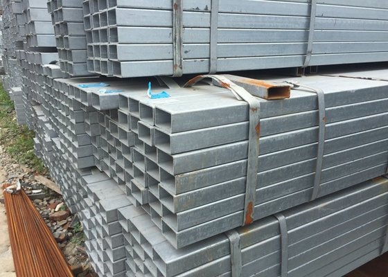 40 * 40 * 2.0mm Steel Drilling Hole Steel Rectangular Tubing For House Building