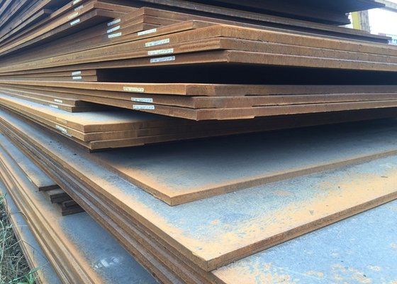 SS400 SS450 Hot Rolled Mild Steel Sheet For Cutting / Bending / Drilling Hole Processing