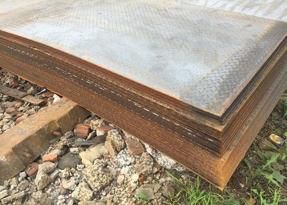 SS400 SS450 Hot Rolled Mild Steel Sheet For Cutting / Bending / Drilling Hole Processing