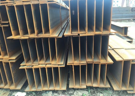 Hot Rolling Iron Prime Q235B Steel H Beams with grade JIS SS400 SS490 for construction material