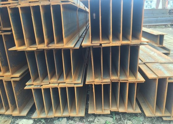Hot Rolling Iron Prime Q235B Steel H Beams with grade JIS SS400 SS490 for construction material