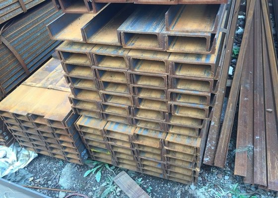 ASTM A36 Hot Rolled Mild Steel U Channel for Construction / Handrail with size 140 * 60 * 8 MM