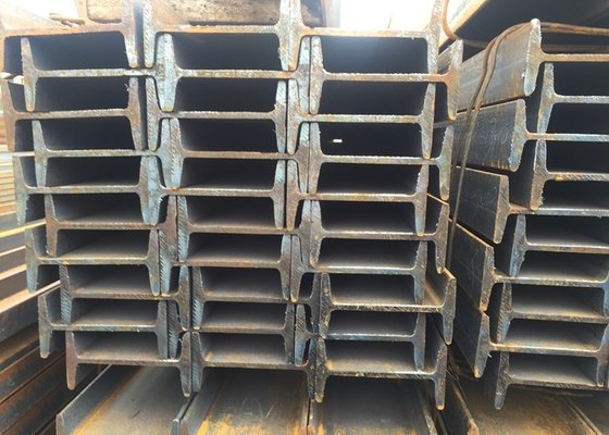 Building Construction grade ASTM A36 A572 Hot rolled Steel I Beams for Cutting / Bending / Drilling Hole Available