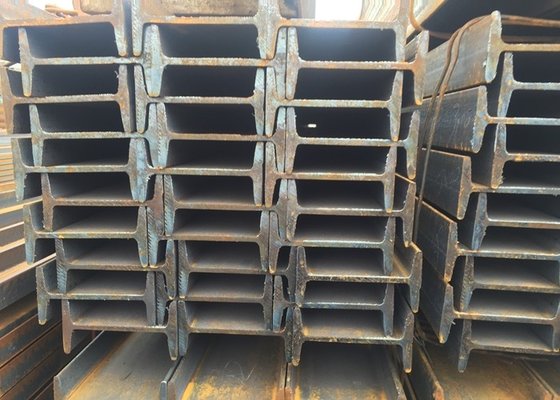 Building Construction grade ASTM A36 A572 Hot rolled Steel I Beams for Cutting / Bending / Drilling Hole Available