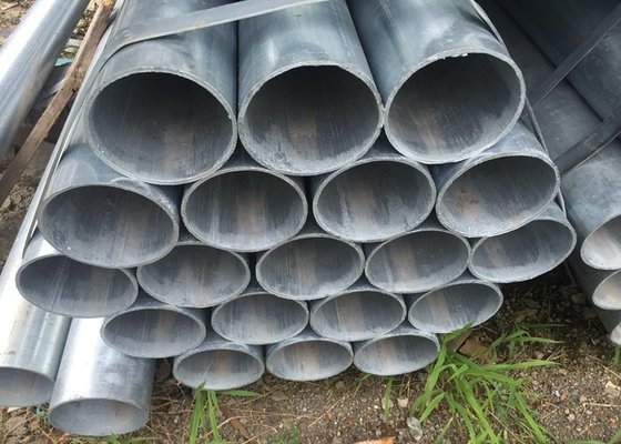 Galvanized Circle Hollow Section carbon steel tube / Hot Rolled Round Steel Tube for Construction