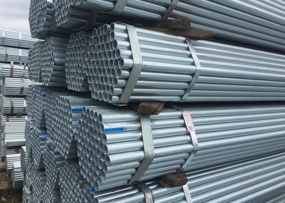 ASTM A36 Mild Steel Hollow Galvanized Round Steel Tube with Weld / Seamless Type