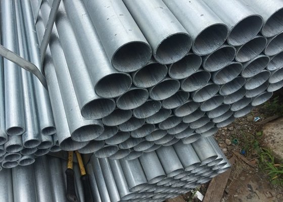 ASTM A36 Mild Steel Hollow Galvanized Round Steel Tube with Weld / Seamless Type