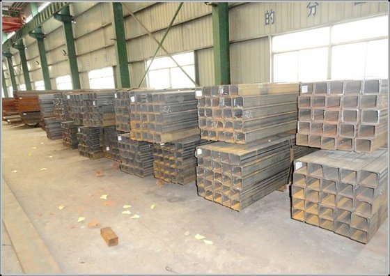 Project Material Steel Box Tubing , Q235 Hot Rolled Black Iron Square Tubular Steel