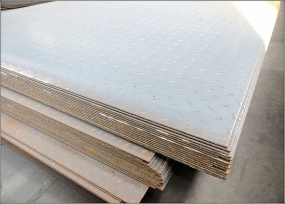 Hot Rolled Anti Slip SS400 Carbon Checkered Steel Plate with 1.8mm - 12mm Thickness