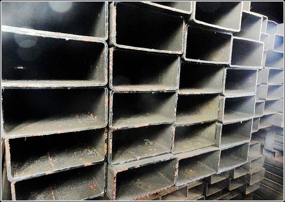 Structural Building Square Steel Pipe , High Frequency Welding Steel Rectangular Tubing