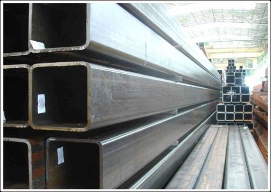Structural Building Square Steel Pipe , High Frequency Welding Steel Rectangular Tubing