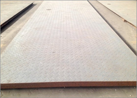 4 * 8' SS400 Metal Checkered Steel Plate with Hot Dipped Galvanized Craft