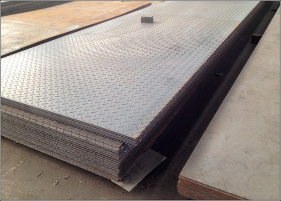 4 * 8' SS400 Metal Checkered Steel Plate with Hot Dipped Galvanized Craft