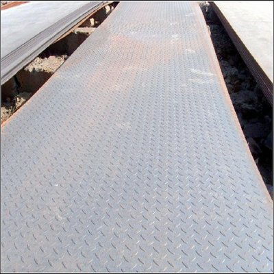 High Strength Checker Plate Sheet Low Carbon Anti - Skid Steel