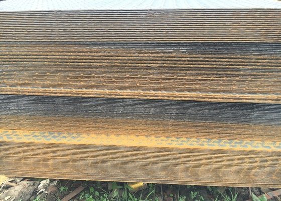 Hot rolled Mild Steel Diamond Plate Sheet A36 for Non Slip Stair Treads / Checker Plate Flooring