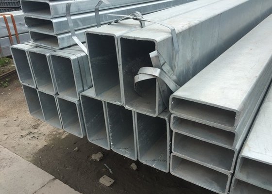 Structural SS400 Welded Square Steel Tubing With Hot Rolled / High Frequency