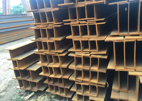 Structural Carbon H Steel Beams With Grade EN S235JR S355JR , Hot Rolled MS H H Section Steel Beam