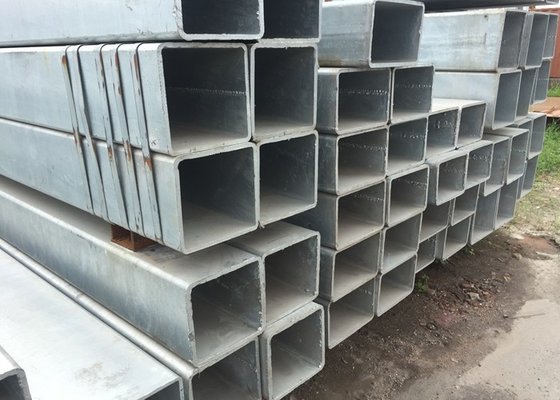 Hot Rolled Square Hollow Square Metal Tubing With Geade GB Q345B Q235B Galvanized Surface Treatment